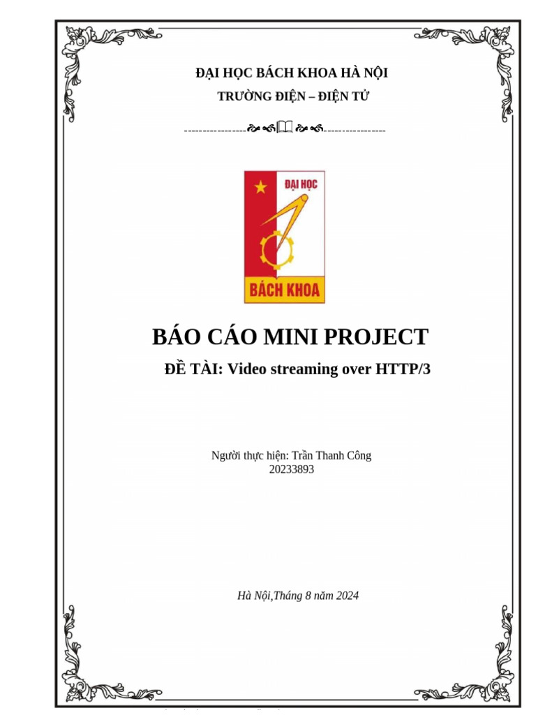 Bao Cao Project 1 | PDF