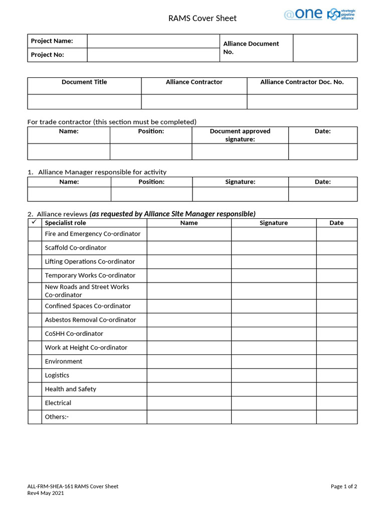 Rams Cover Sheet (All-Frm-Shea-161) | PDF