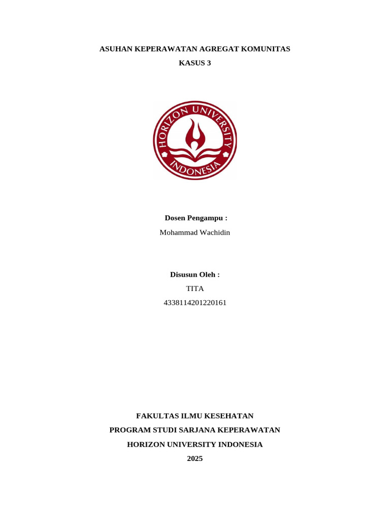 Kasus 3 Komunitas | PDF