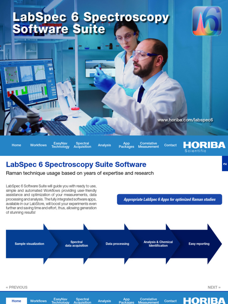 LabSpec 6 Spectroscopy Software Suite Apps Ebook | PDF | Raman ...