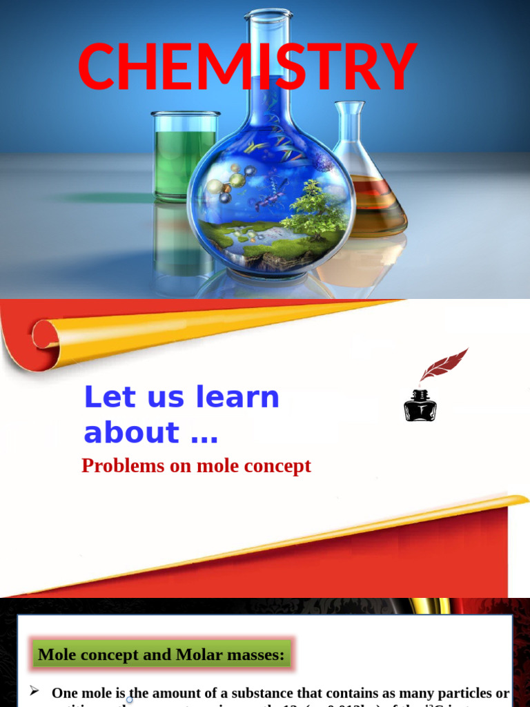 BRDC Che 08 Prob Mole | PDF | Mole (Unit) | Ph