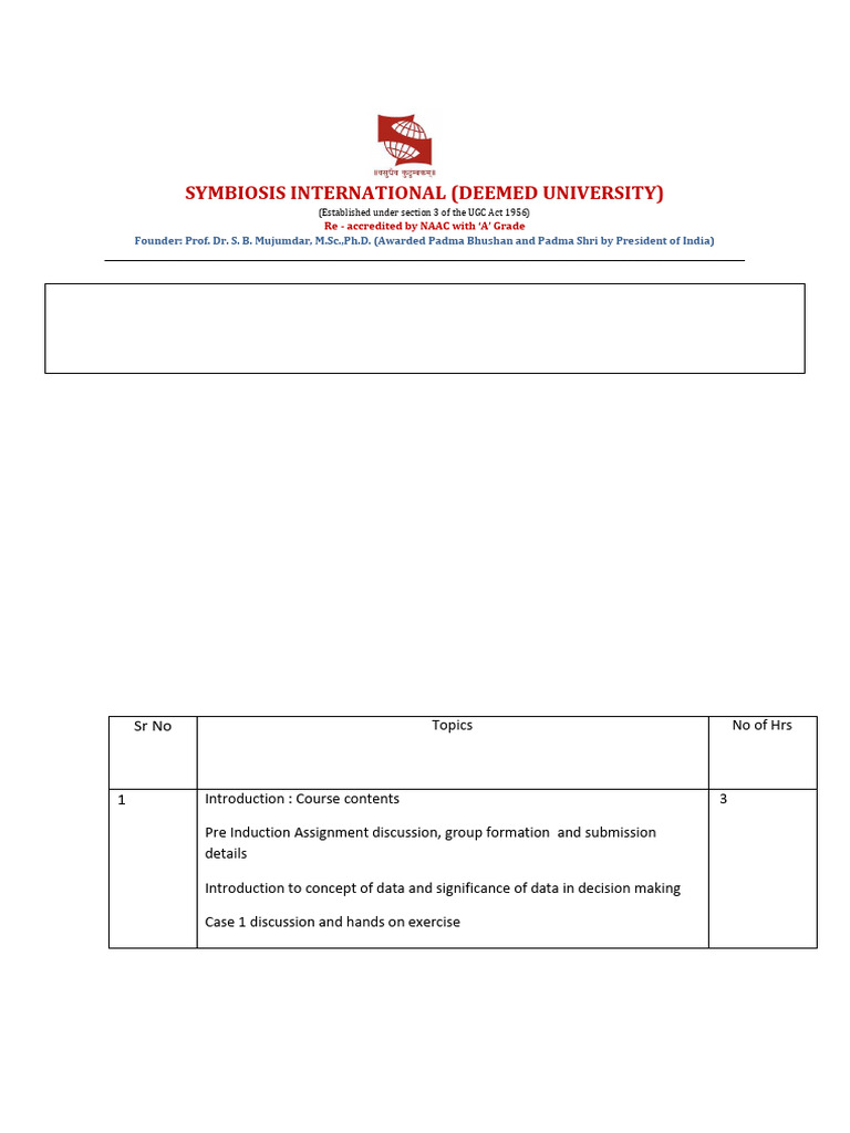Data Analysis for Business Decision Making | PDF | Microsoft Excel | Data