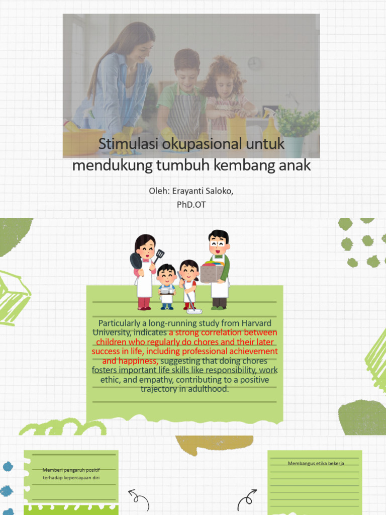 Stimulasi Perkembangan Terapi Okupasi | PDF