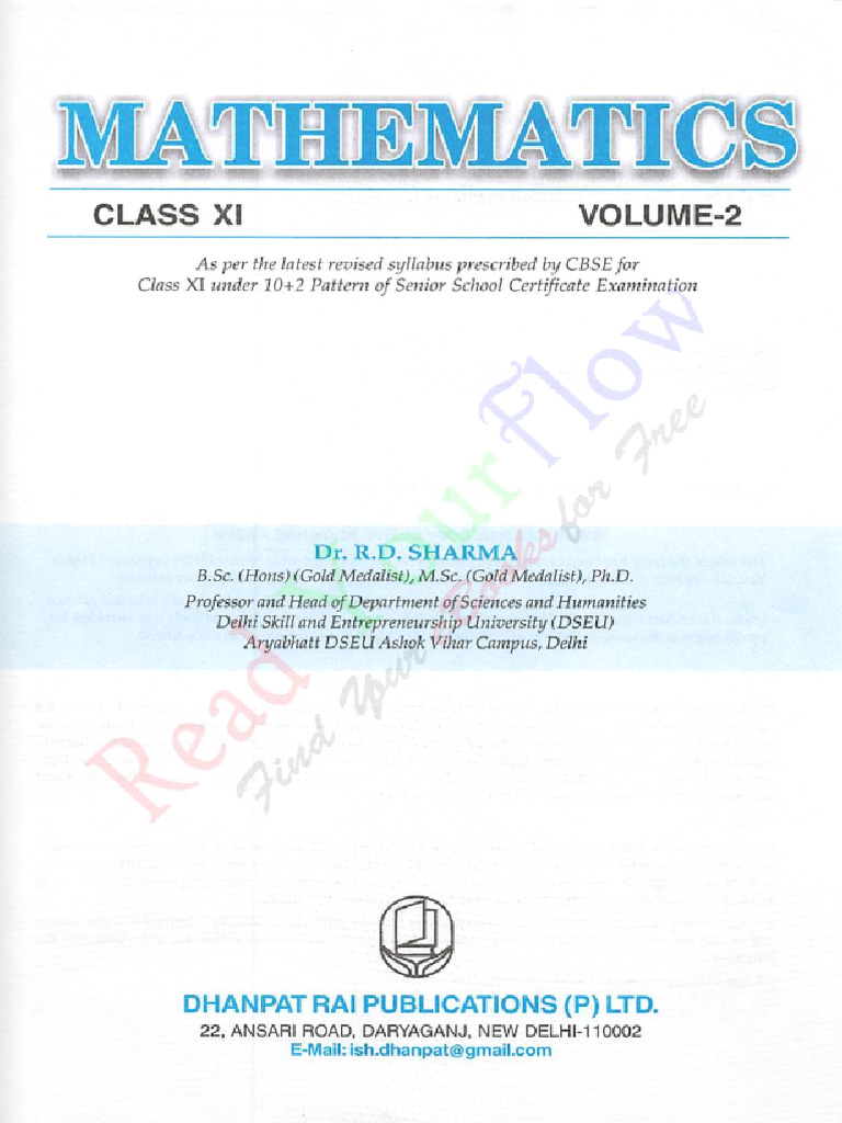Class XI - Chapter - 21 | PDF