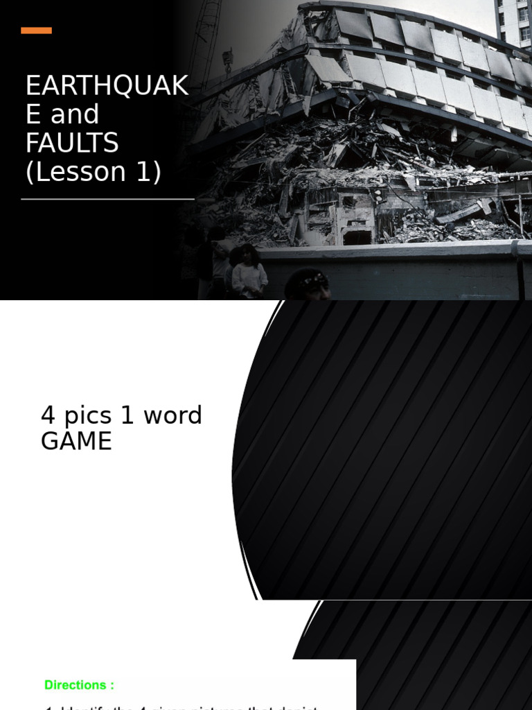 Earthquake and Faults Lesson 1 | PDF