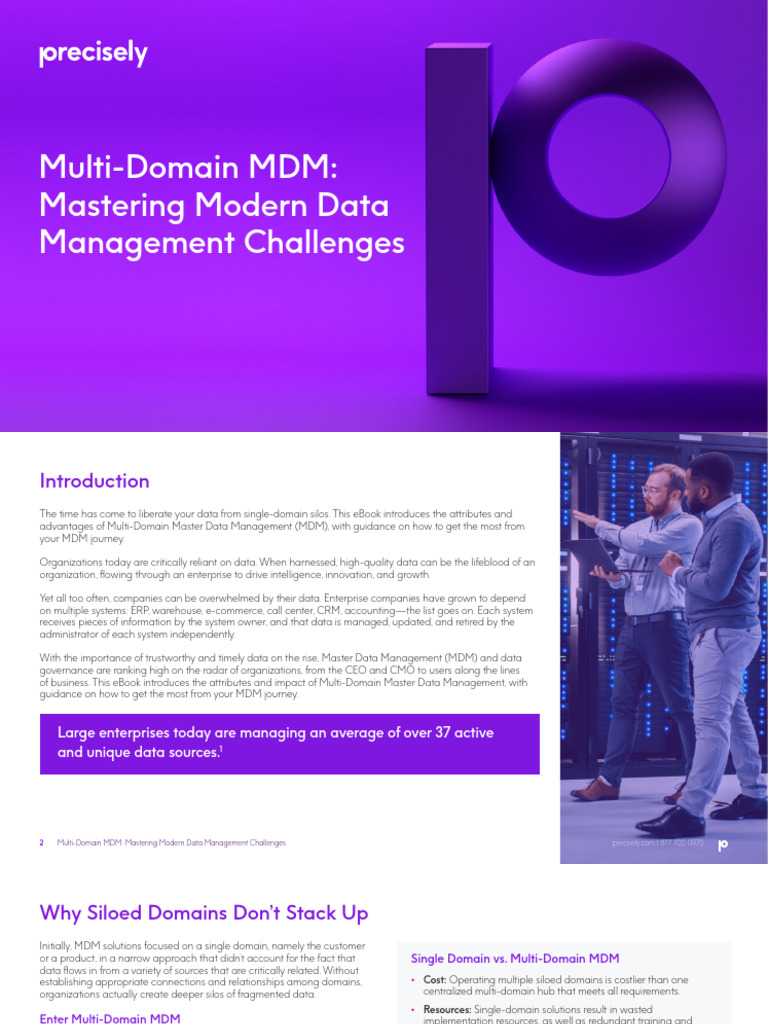 EB Multi Domain MDM Mastering Modern Data Management Challenges 220525 E | PDF | Governance ...