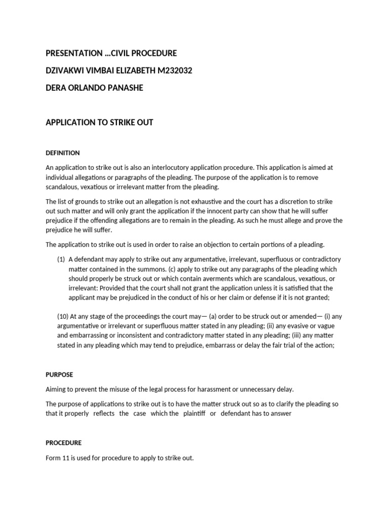 PRESENTATION Civil Pro 2 | PDF | Pleading | Complaint