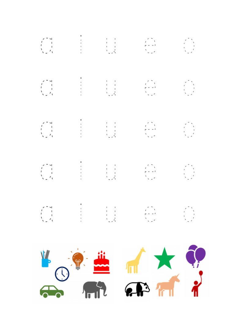 Tracing Aiueo | PDF