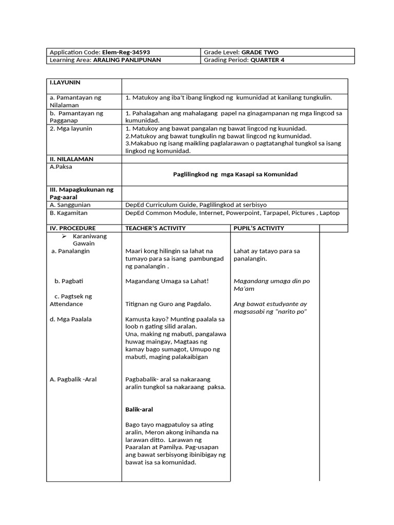 AP Quarter 4 Week 1 Grade 2 | PDF
