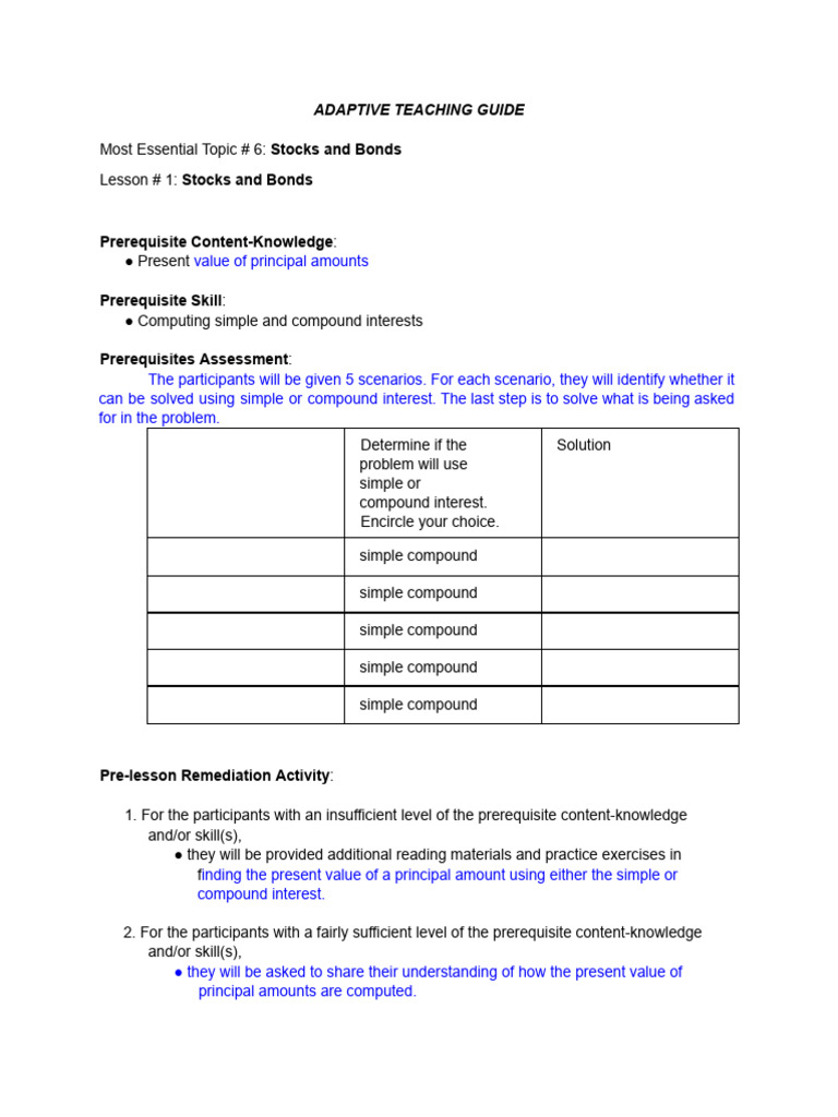 Copy of SAMPLE_ATG_Topic 3_Stocks and Bonds.docx | PDF | Bonds (Finance) | Interest