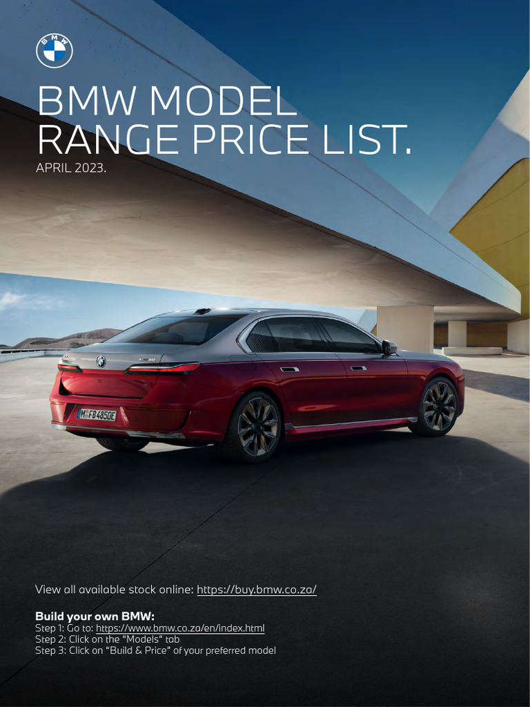 BMW Range Price List April 2023.PDF - Asset.1687760010807 | PDF | Fuel ...