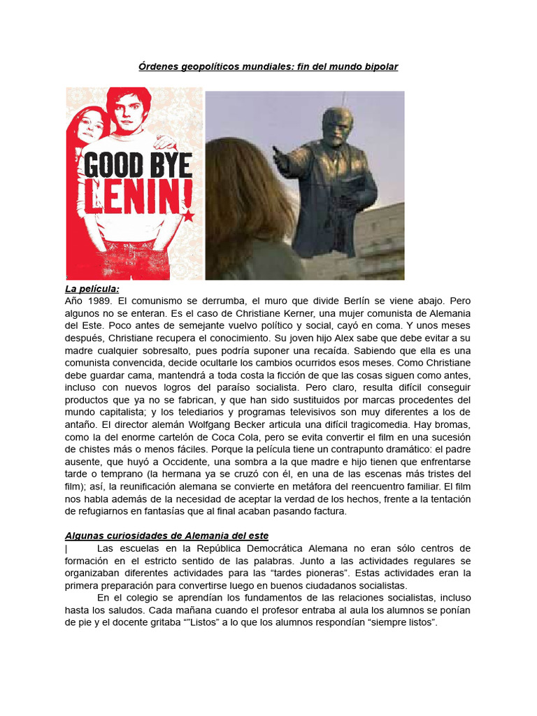 Good Bye Lenin | PDF