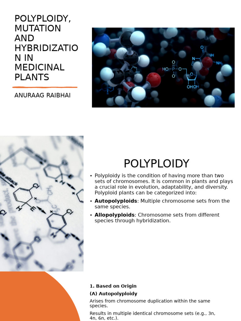 Polyploidy, Mutation and Hybridization in Medicinal Plants | PDF | Mutation | Ploidy