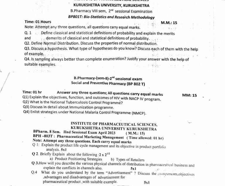 2nd Sessionals 2023 | PDF