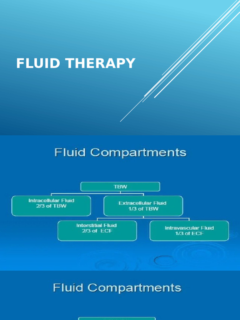 Understanding Fluid Therapy Basics | PDF