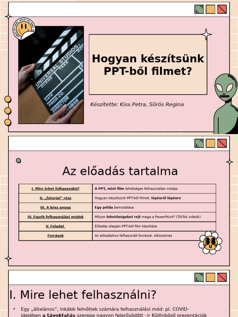 Hogyan Készítsünk PPT Ből Filmet | PDF