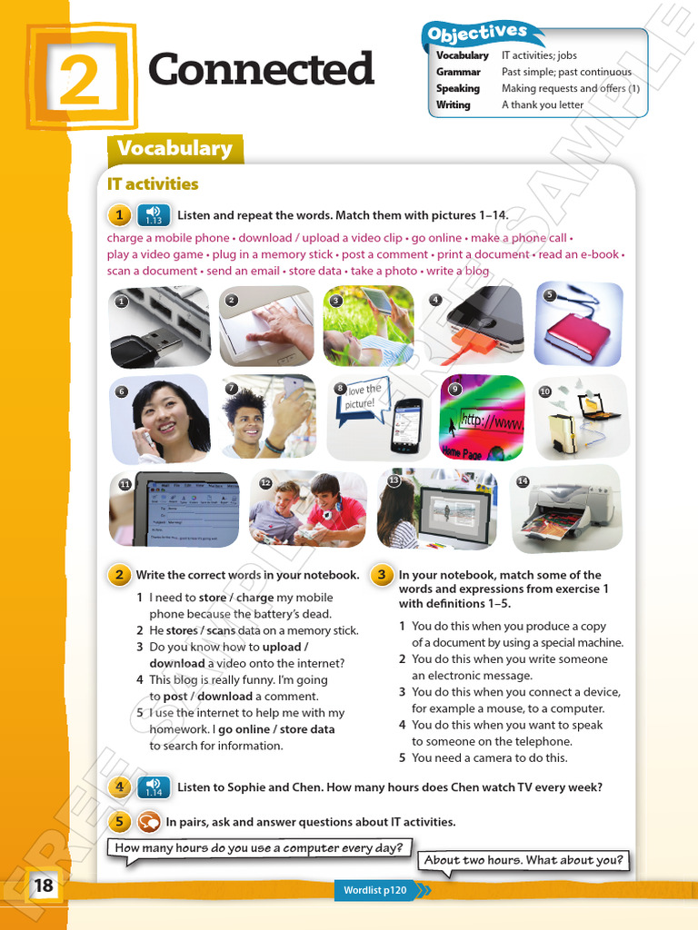 IT Vocabulary and Grammar Practice | PDF | Telephone