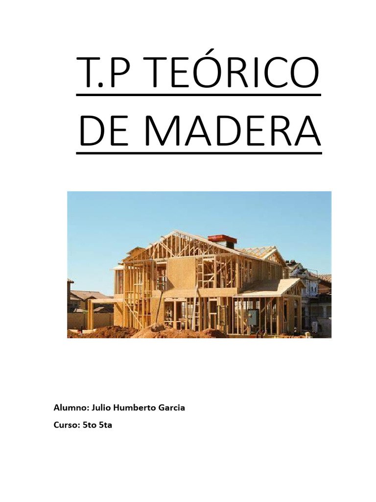 Tp | PDF | Madera | Carpintería
