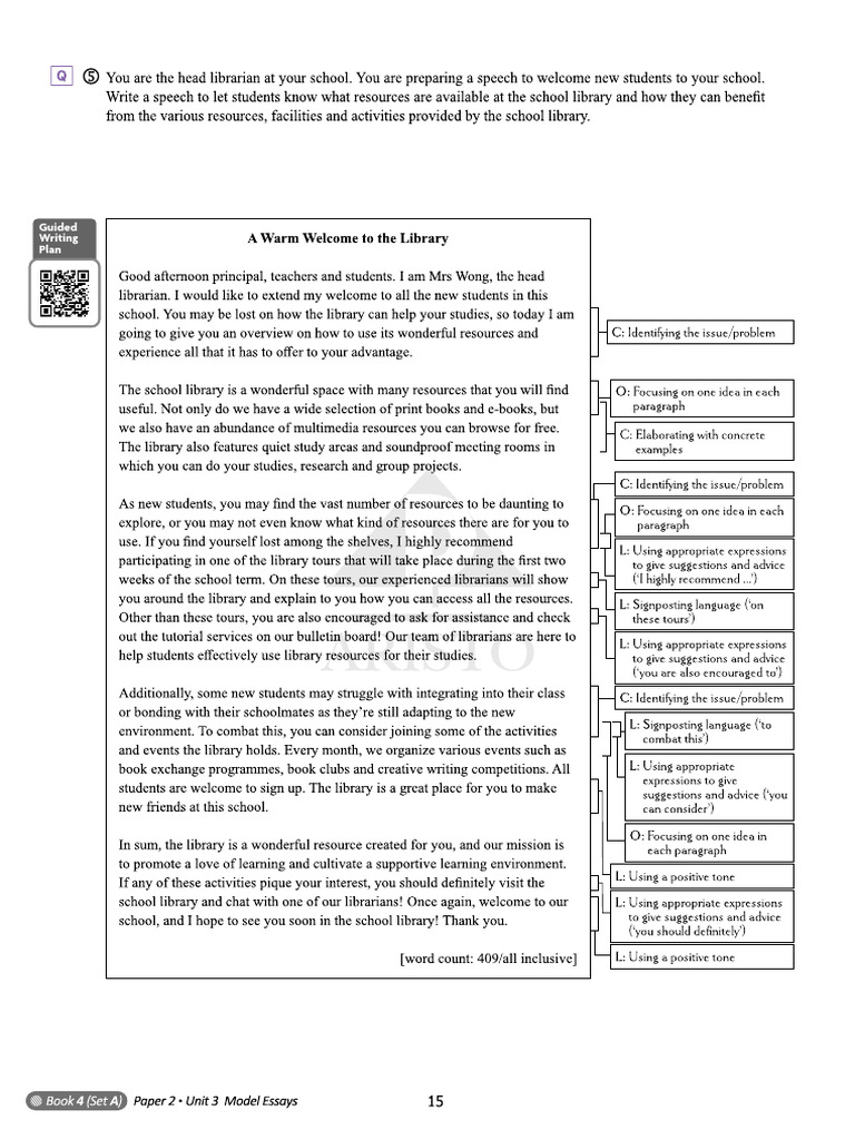 U3 - Speech - Sample Writing | PDF