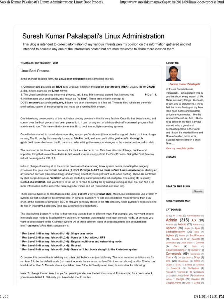 Linux Boot Process | PDF