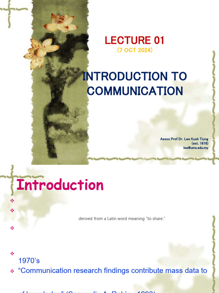 Introduction to Communication Studies | PDF | Sampling (Statistics ...
