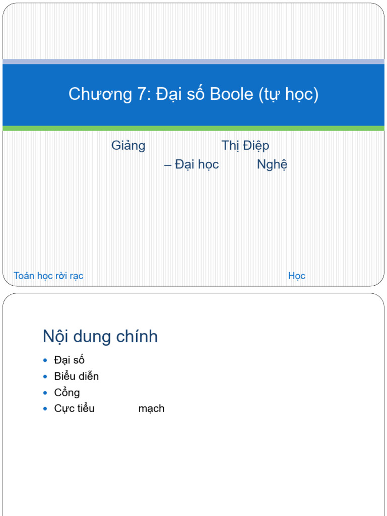 Lec13 DaiSoBoole | PDF