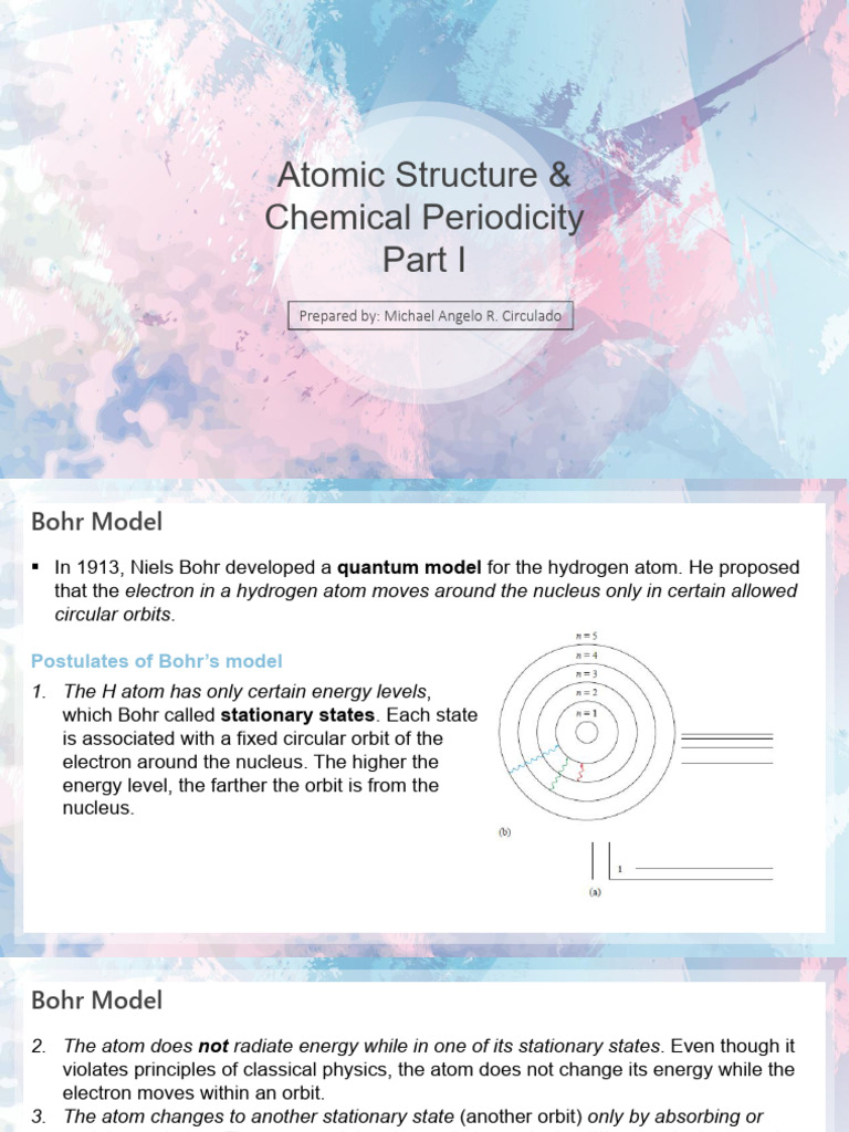 [CH 4] Atomic Structure & Chemical Periodicity Part I | PDF | Energy ...