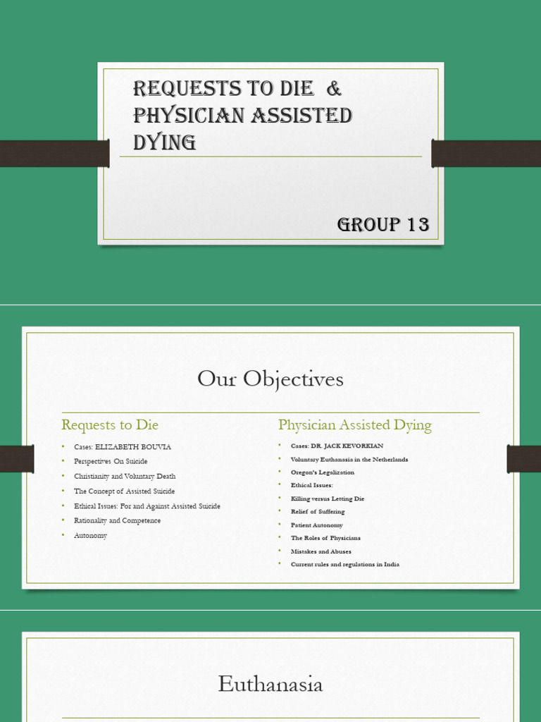 Physician Assisted Dying Lecture INST 100155 2024 03 12 22 51 01 | PDF ...