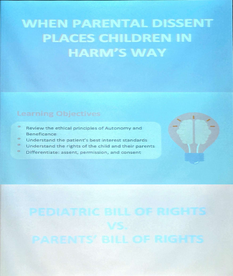 Parental dissent placing childern in harm’s way | PDF