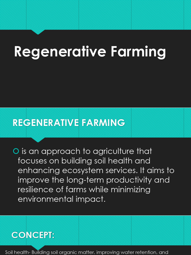 Regenerative Farming II | PDF | Agriculture | Soil