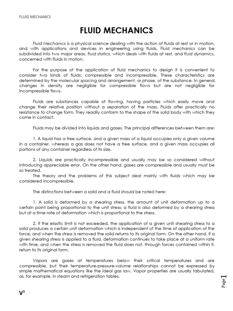 Understanding Fluid Mechanics Basics | PDF | Reynolds Number | Fluid