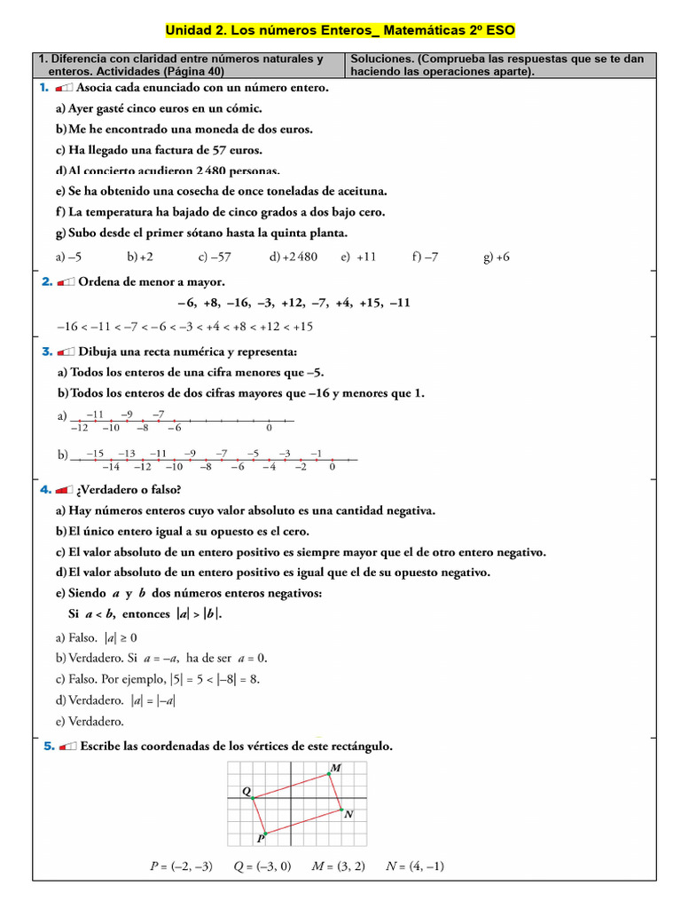 2.numeros Enteros M2 PEND Word | PDF