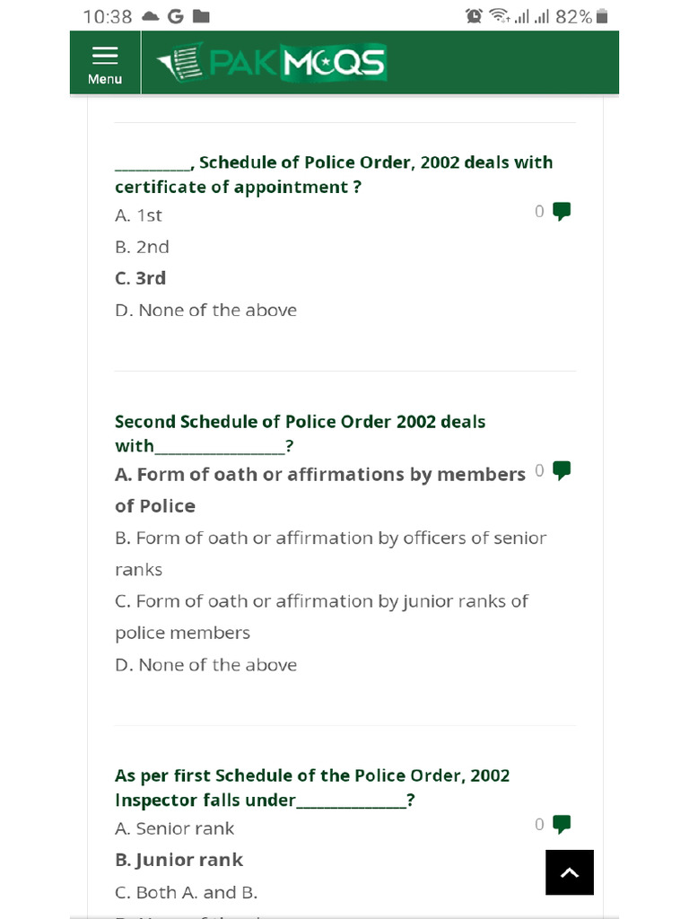 Police Order 2OO2 | PDF