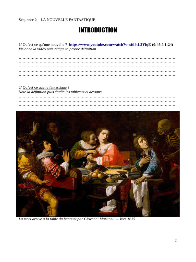 Fantastique Seq 2 Seance 1 | PDF