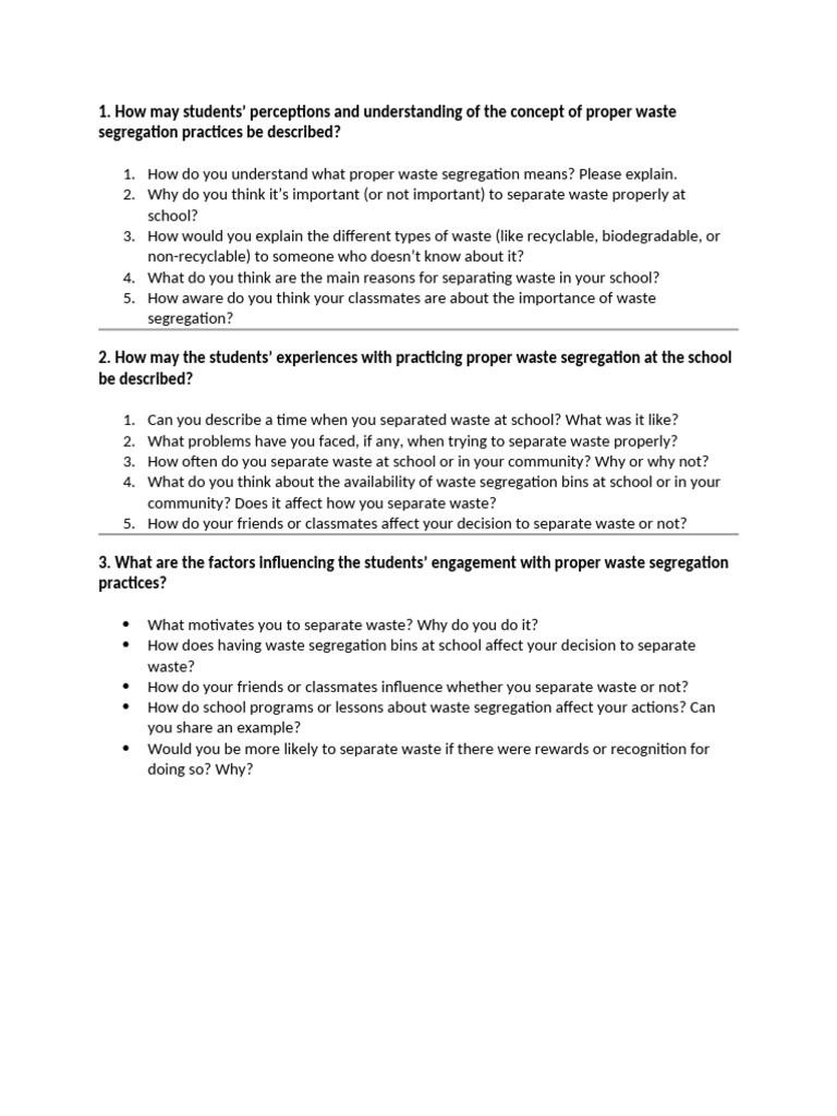 Validated Questionnaire 1 | PDF