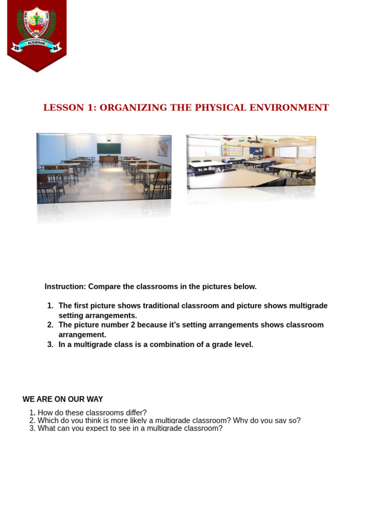 Maam Quith Activity Jackie | PDF | Curriculum | Classroom