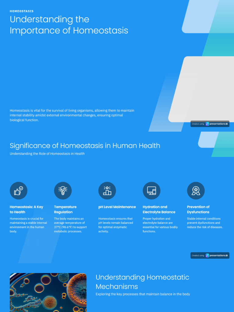 Introduction to Homeostasis_ Understanding Its Importance (1) | PDF
