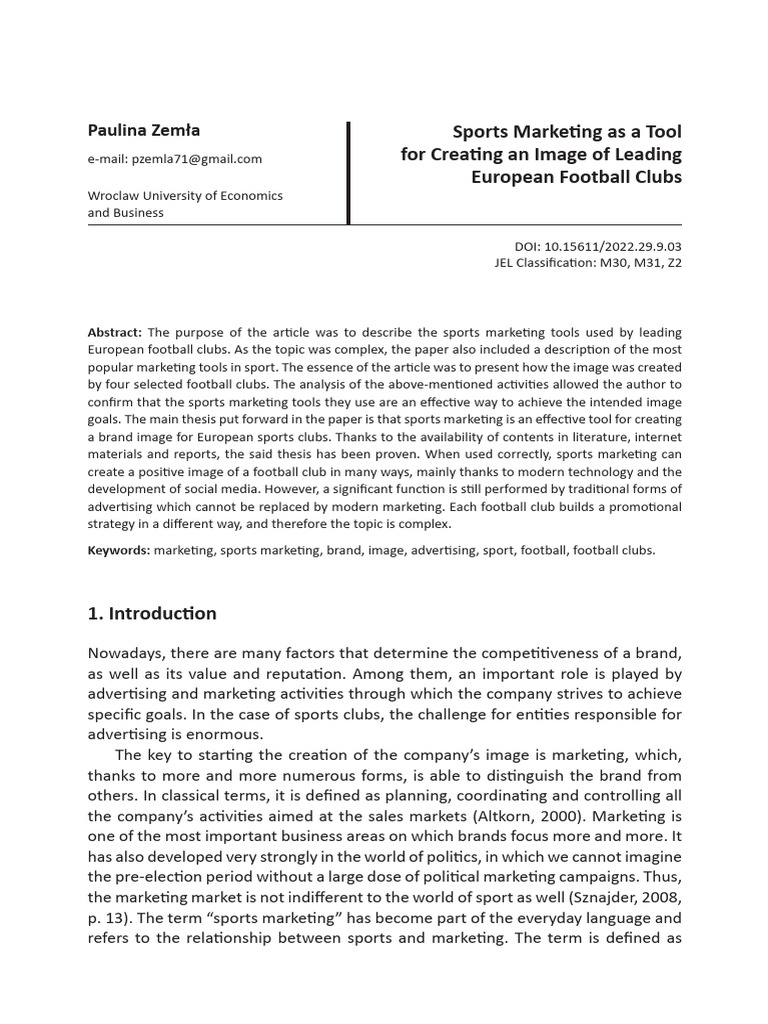 Sports_Marketing_as_a_Tool_for_Creating_an_Image_o (1) | PDF ...