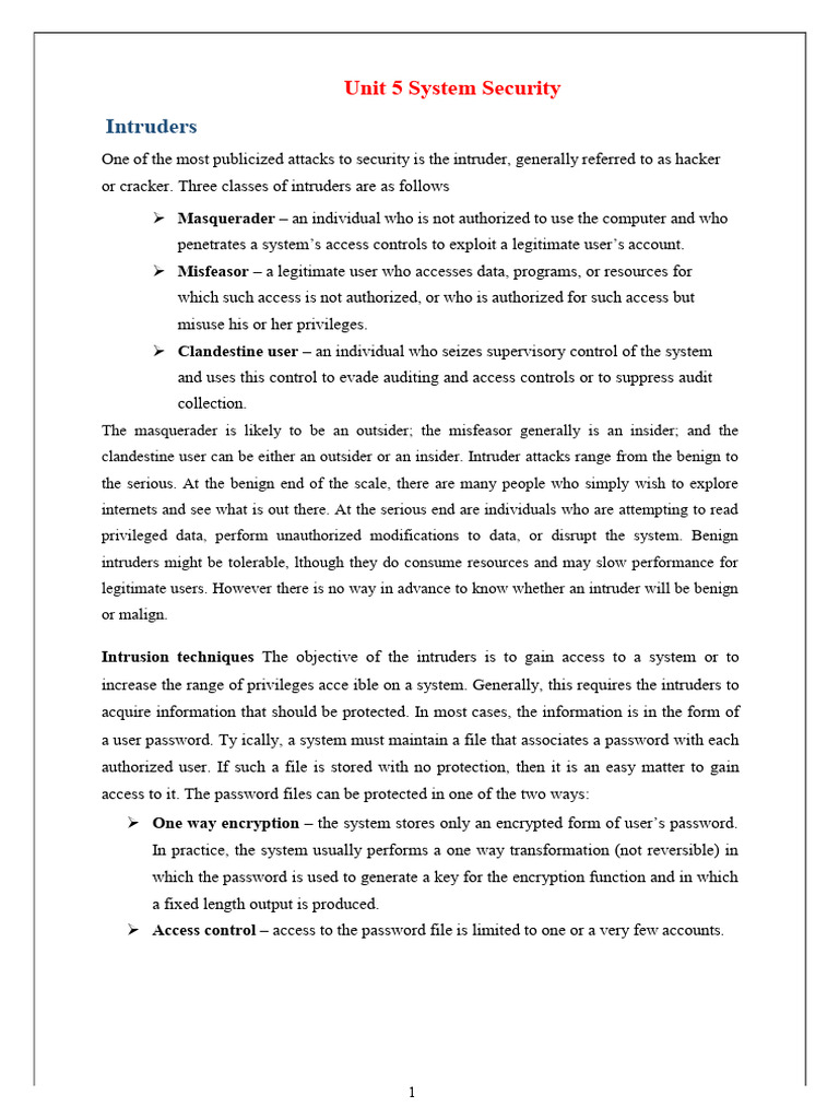 CNS Unit 5 Lecture Notes. | PDF | Computer Virus | Firewall (Computing)