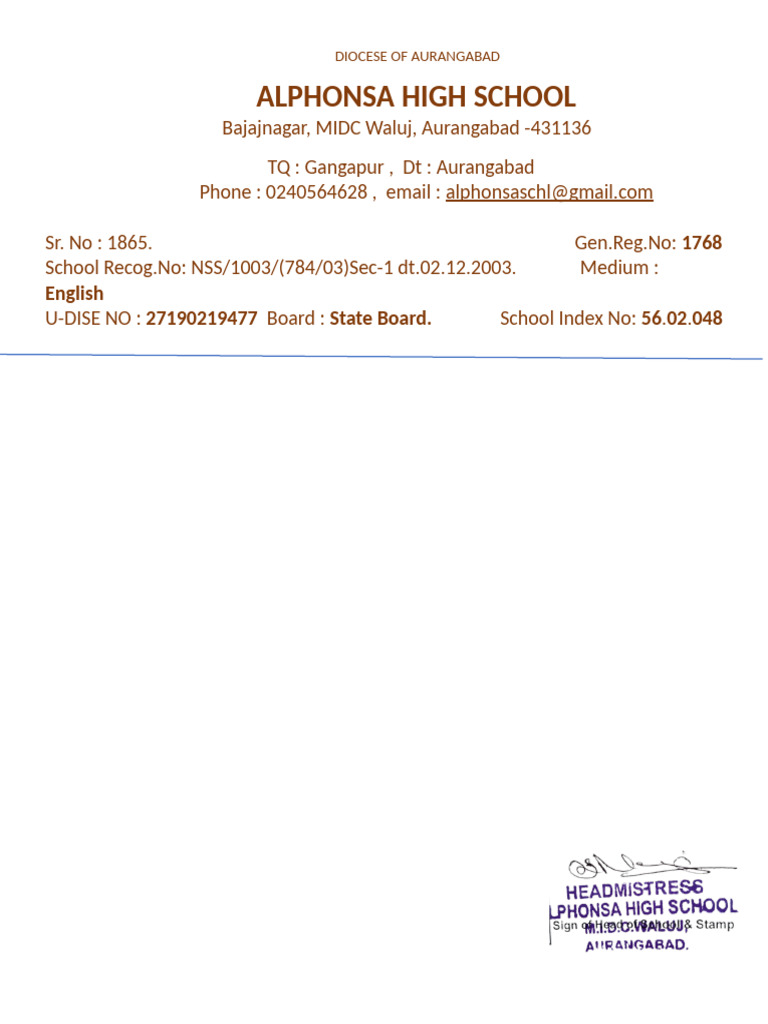Alphonsa | PDF
