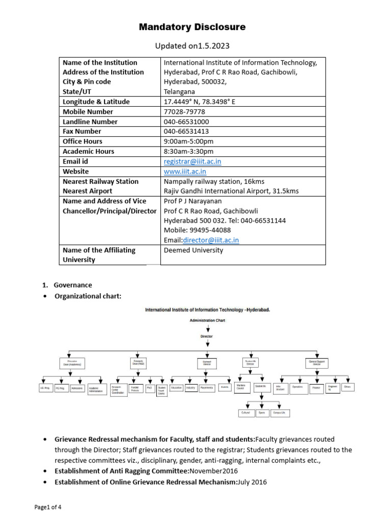 Mandatory Disclosure | PDF | Computer Vision | Doctor Of Philosophy
