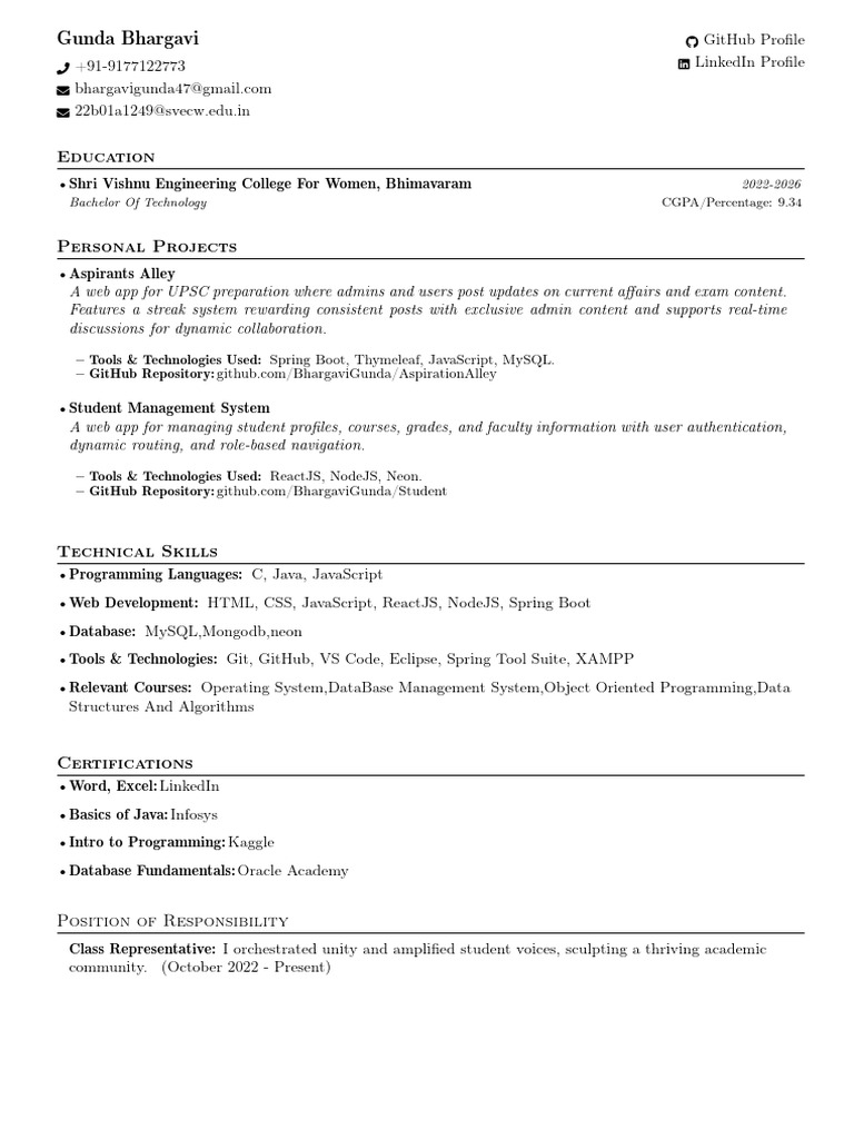 Bhargavi Gunda | PDF