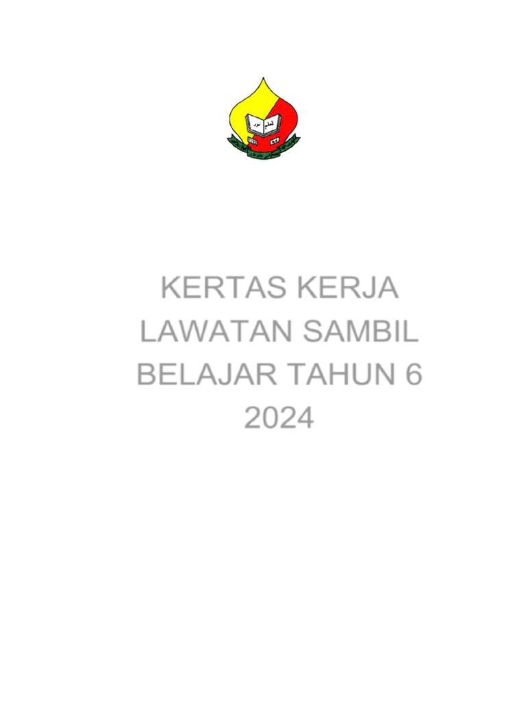 Kertas Kerja Lawatan Tahun 6 | PDF