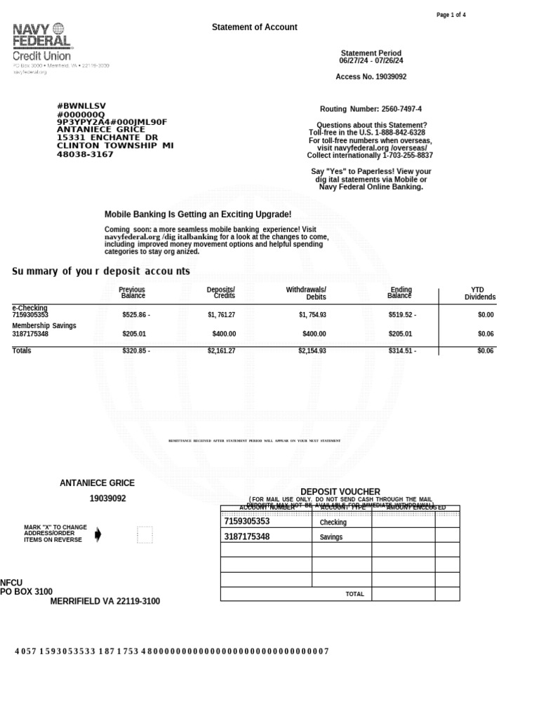 Lake Trust Routing Number Details | PDF | Debit Card | Interest