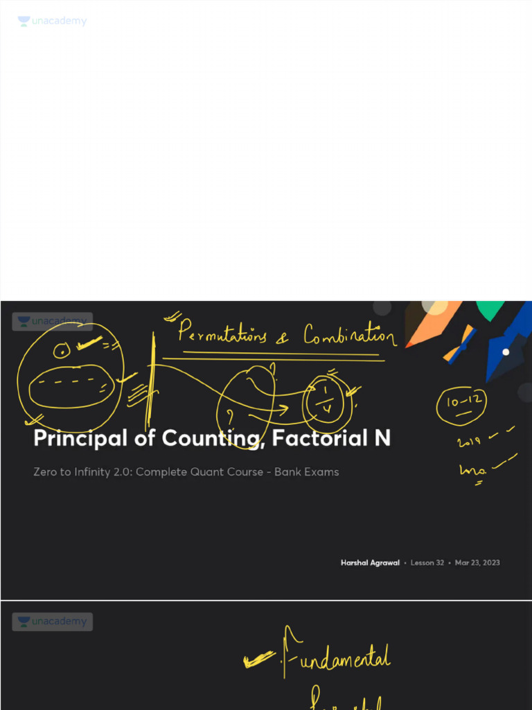 Principal of Counting Factorial N With Anno | PDF