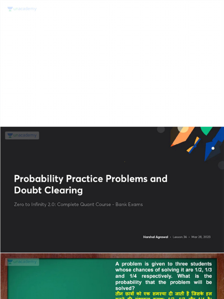 Probability Practice Problems and Doubt Clearing With Anno | PDF