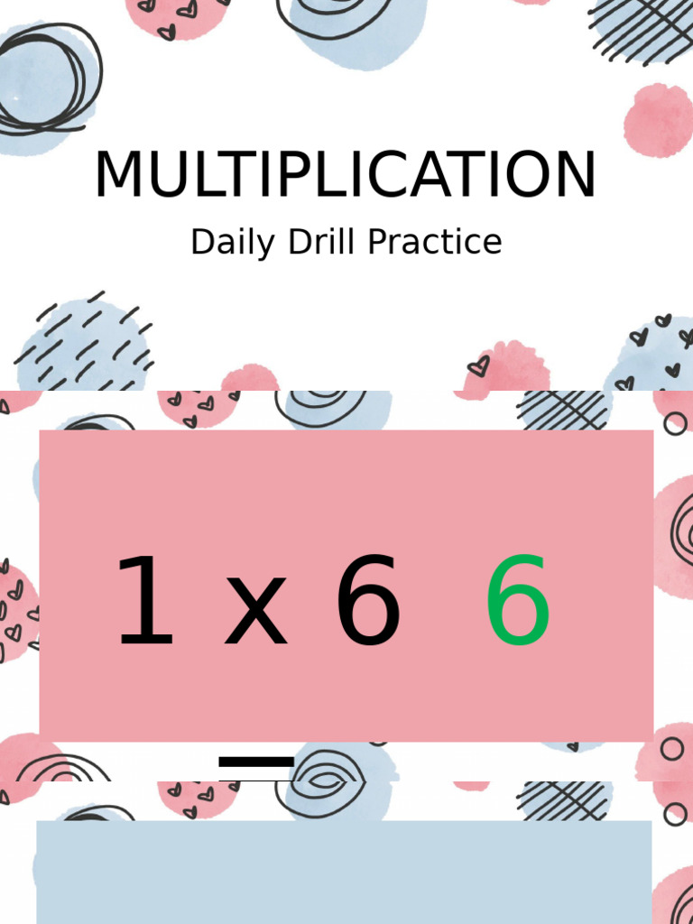 Multiplication Pdf