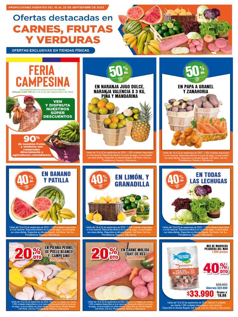 Alkosto Separata Digital Mercado 16sept2023 | PDF | Variedades De Uva De Vino | Uva