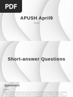 APUSH Political Cartoon Analysis | PDF | Andrew Jackson | Veto