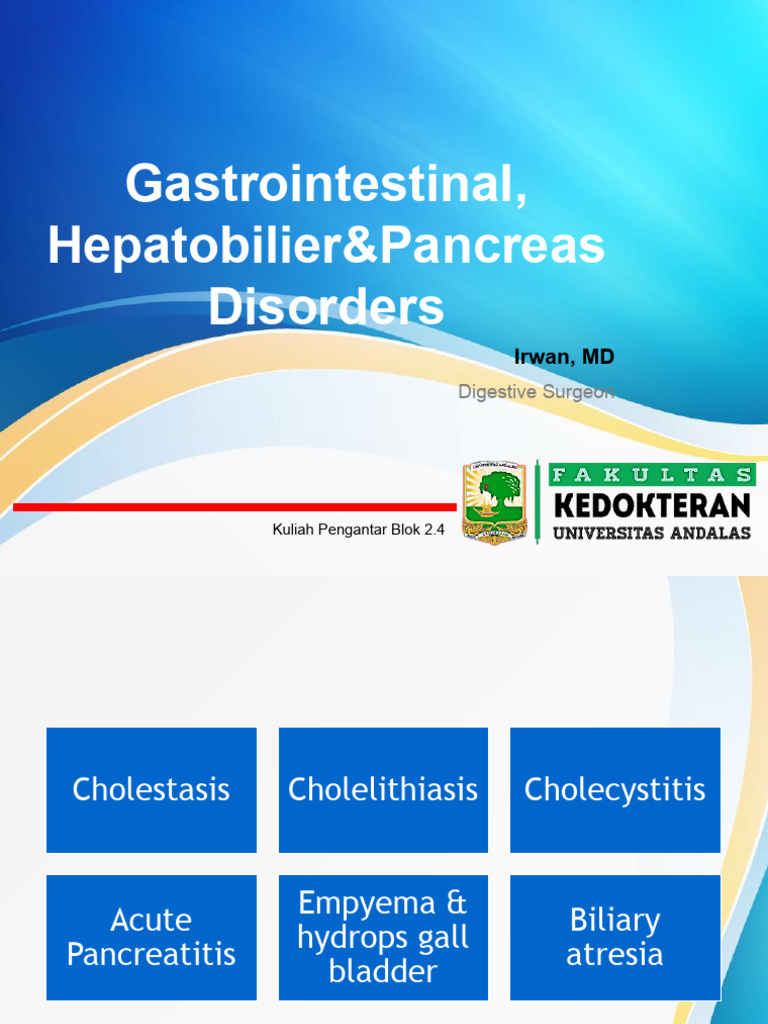(KP 2.4.4.5) Kolestasis, Atresia Biliaris, Kolelitiasis, Kolesistitis ...